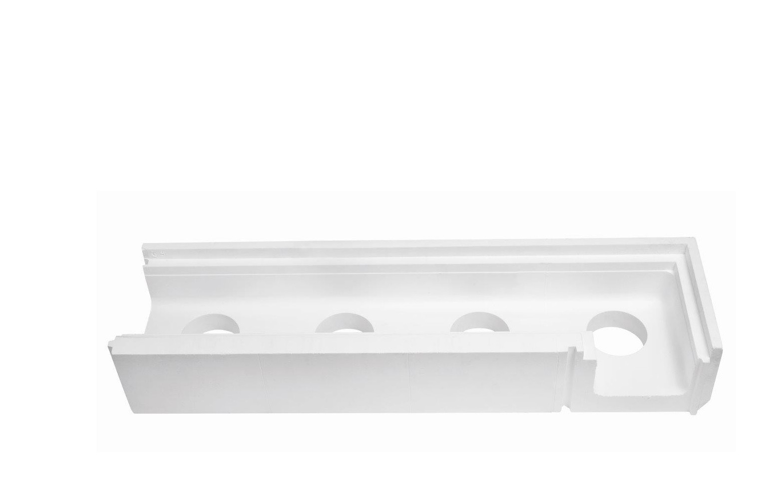 Styropor-Steine – Rinnstein, Eckstein; 1 029,5 x 279,5 x ...