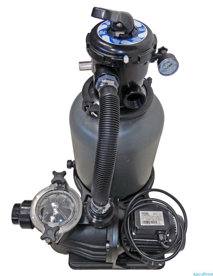 Komplette Sand Filteranlage WM300 TOP + Preva 25 Pumpe - 230V,