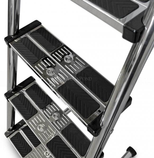 Ideal Eichenwald Treppenleiter mit Sicherheitsstufe mit 5 ...