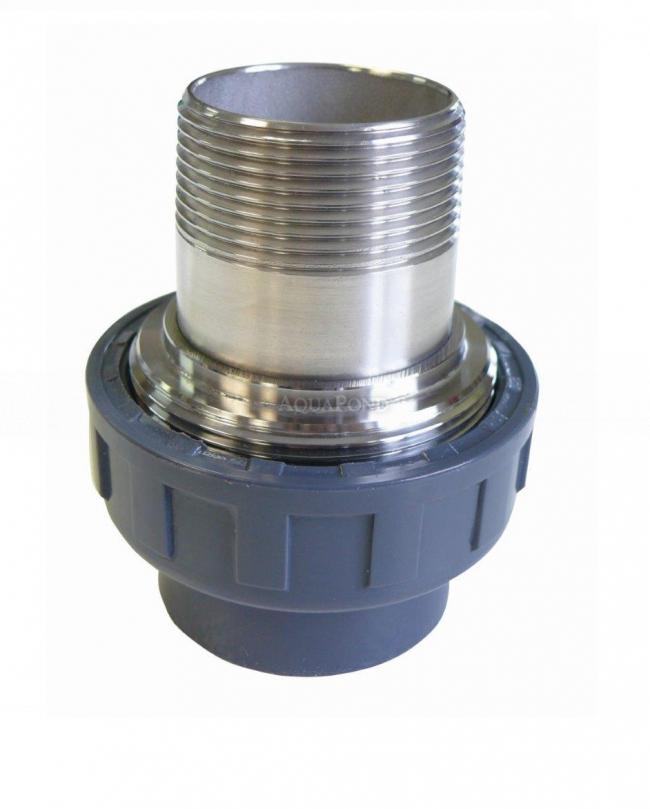 PVC Külső menetes hollander 63 x 2“ ext., rozsdamentes ...